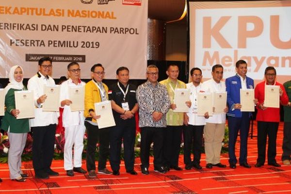 Partai peserta pemilu 2019: wajah baru, pemain lama