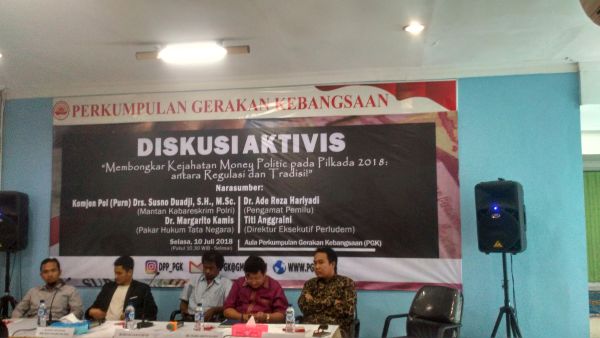 Politik uang dalam penyelenggaraan pemilu