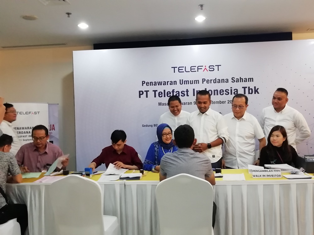 Telefast jual saham Rp180 per saham