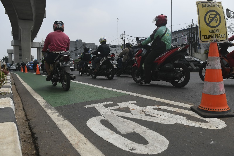 Memahami tiga fungsi marka di jalur sepeda