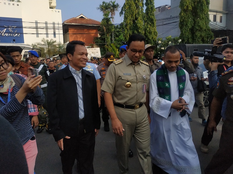 Anies Baswedan janji bantu renovasi Gereja Santo Kristoforus