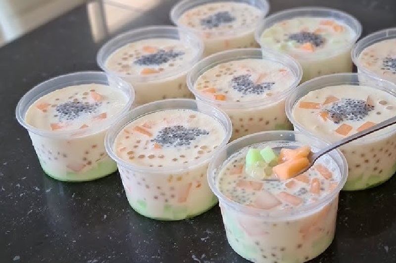 Es sago melon, pilihan menu buka puasamu!