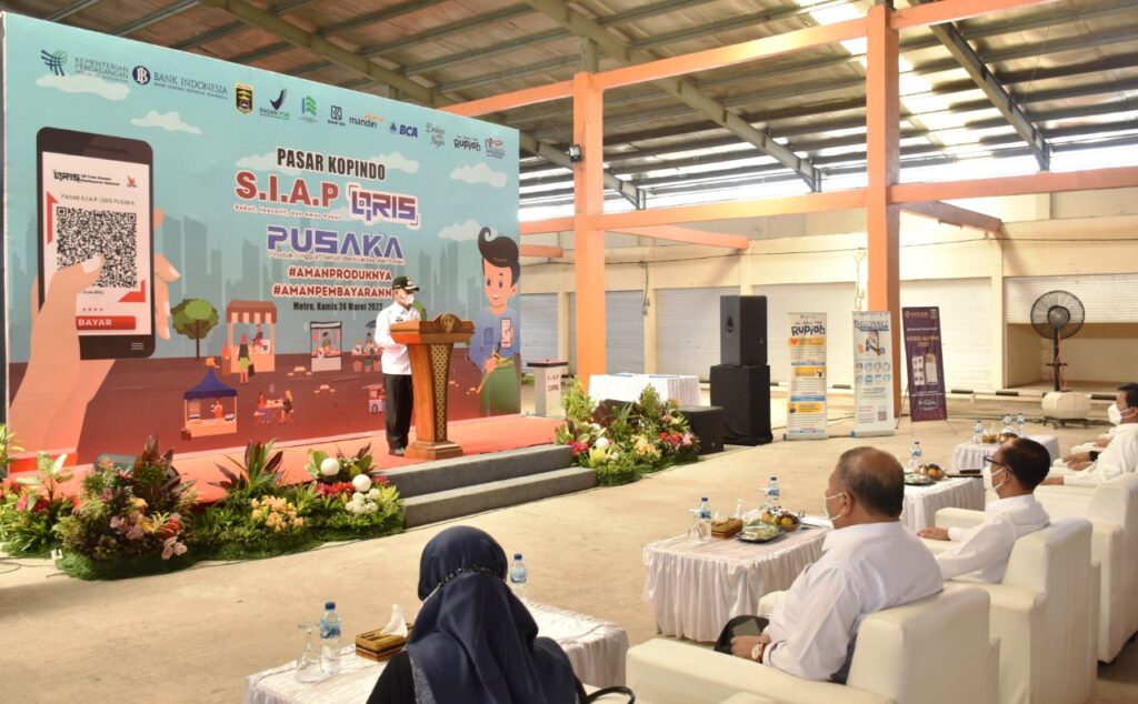 Pemkot Metro luncurkan QRIS pasar tradisional