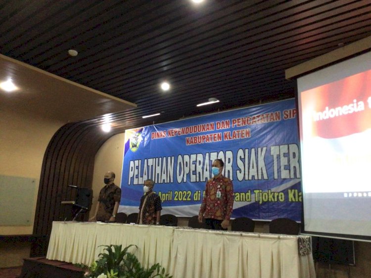Disdukcapil Klaten gelar pelatihan Operator SIAK Terpusat