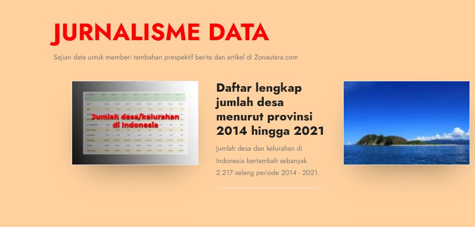Jurnalisme data di media lokal: Pembelajaran dari Zonautara