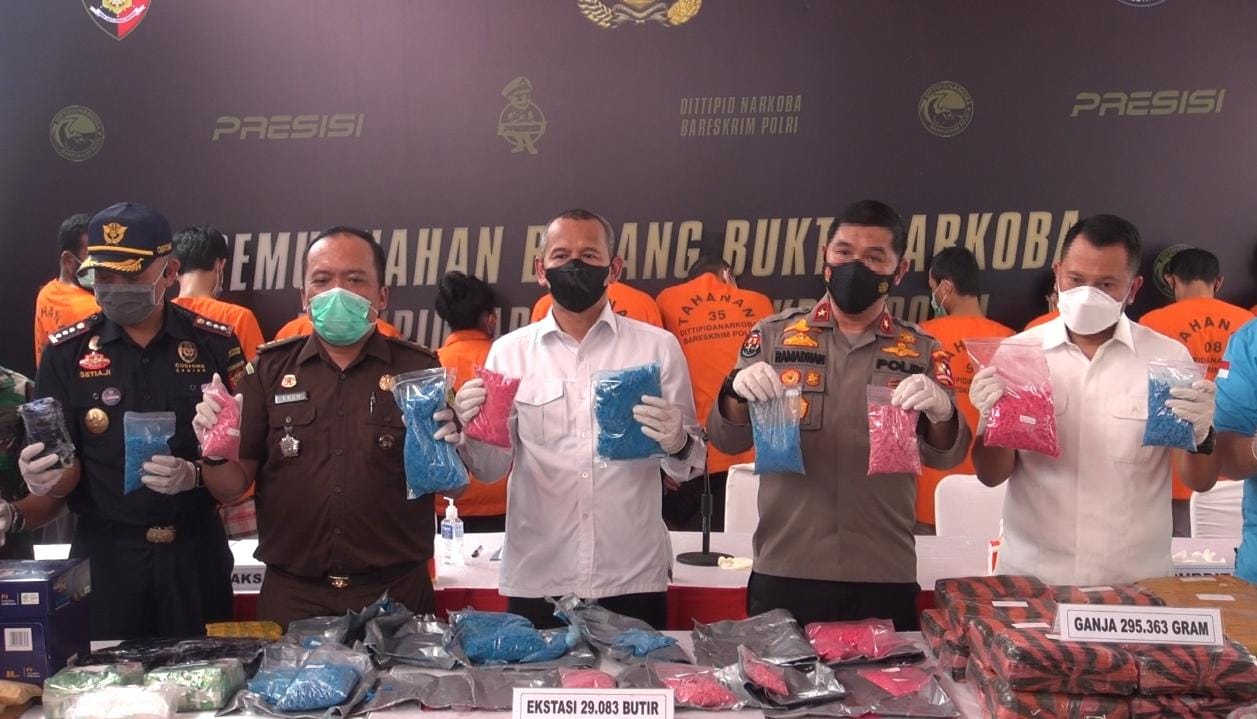 Bareskrim musnahkan barang bukti narkoba dari 13 kasus