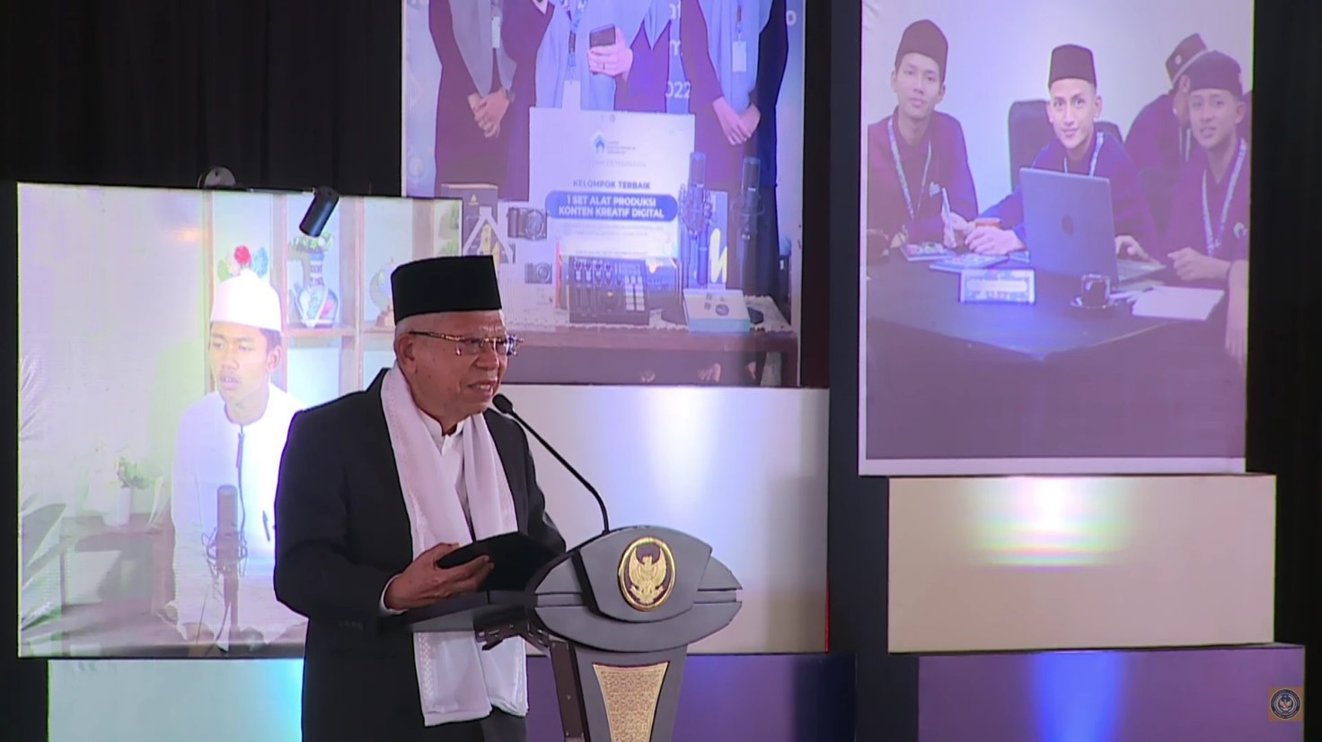 Ma’aruf Amin peringati Hari Santri Nasional, gemakan jihad digital