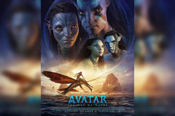 Poster film Avatar menggoda petualangan bawah air yang epik
