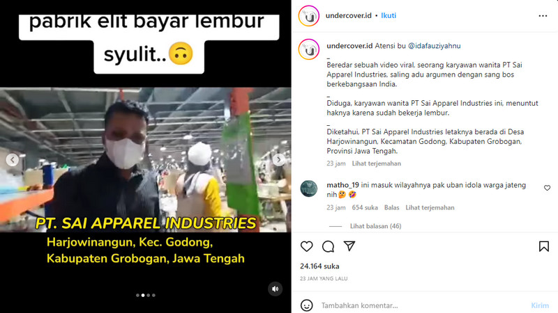 Disnaker Jateng usut eksploitasi buruh PT Sai Apparel