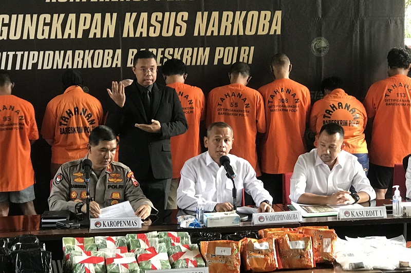 Bareskrim Polri bongkar 7 kasus narkoba dalam dua bulan