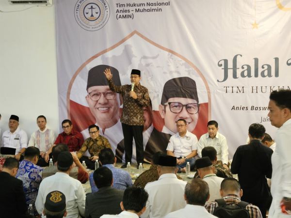 Tim Hukum AMIN konsolidasi sambil halal bihalal bersama Anies-Muhaimin